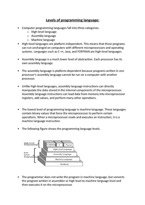 Image result for Different Levels of Programming Language