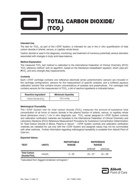 Image result for Reference TCO2 Ranges