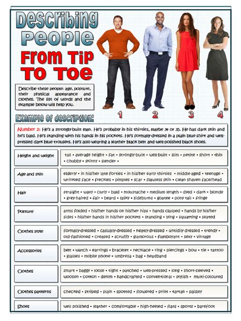 Image result for Example Description of a Person