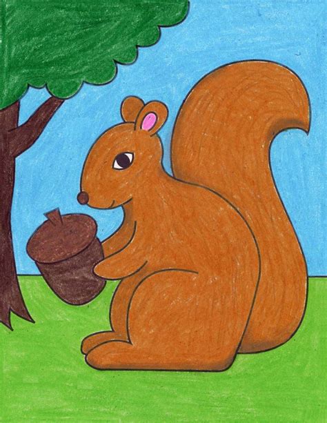 Image result for Draw a Squirrel Tutorial