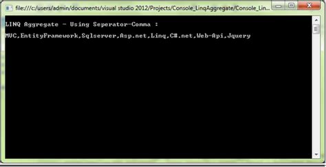 Image result for LINQ Aggregate