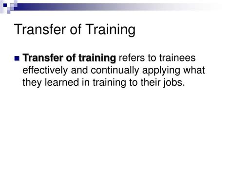 Image result for Transfer of Training Model