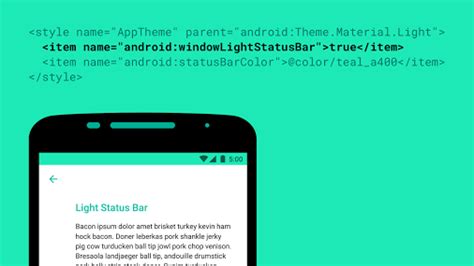 Image result for Change Status Bar Color Android Kotlin