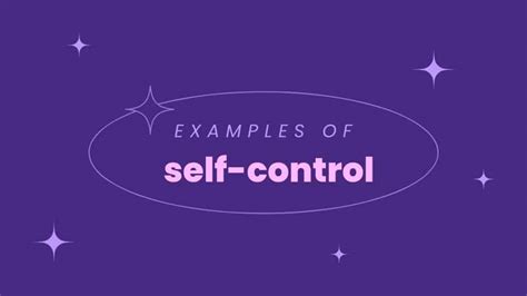 Image result for Self-Control Examples