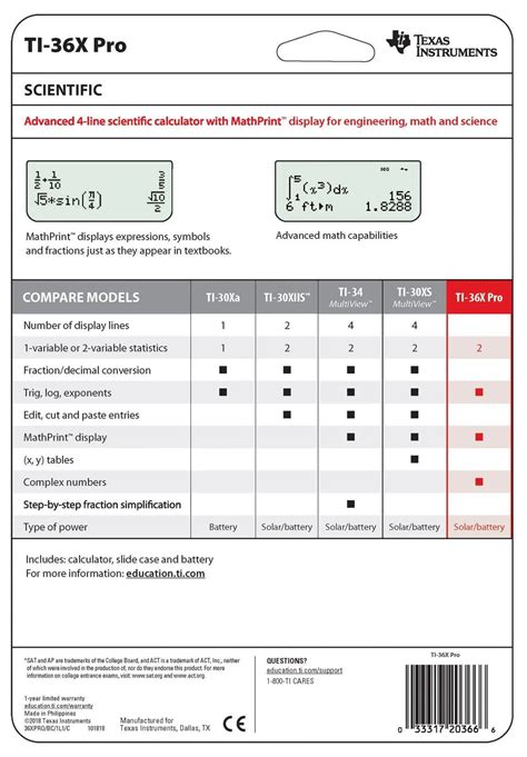 Image result for TI-36X Pro User Guide