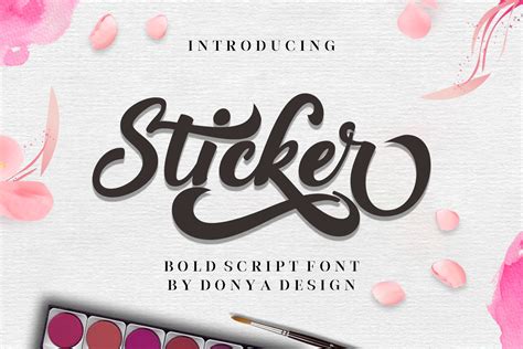 Image result for Sticker Text Font