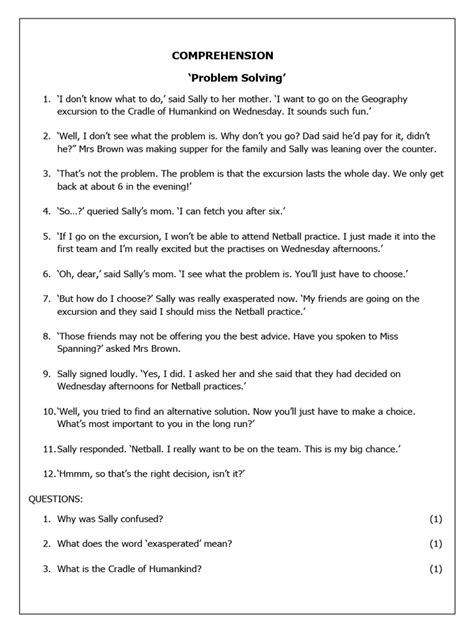 Image result for Comprehension Test Practice