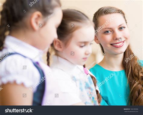 Children Draw Teacher Classroom Drawing Stock Photo 136109390 ...