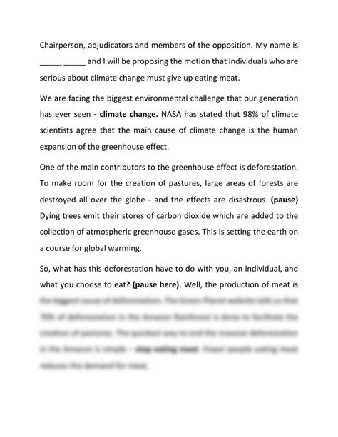 Image result for Debate Speech Example