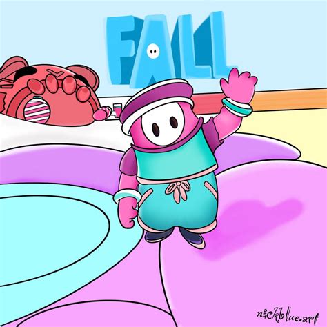 Fall guys fanart by nickblueart on DeviantArt