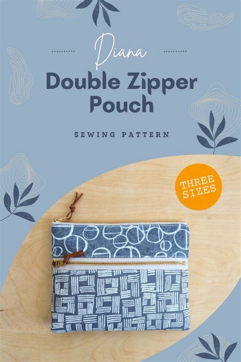 Image result for Double Zipper Mini Pouch Sewing Pattern