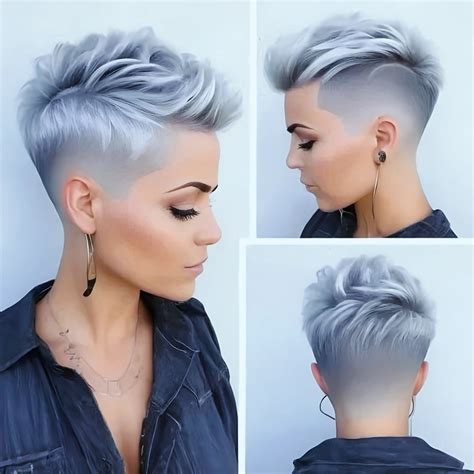 Image result for Long Pixie Cut Undercut Tutorial