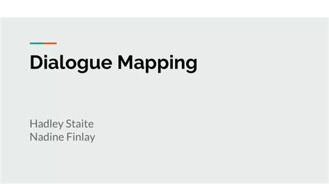 Image result for Dialog Mapping