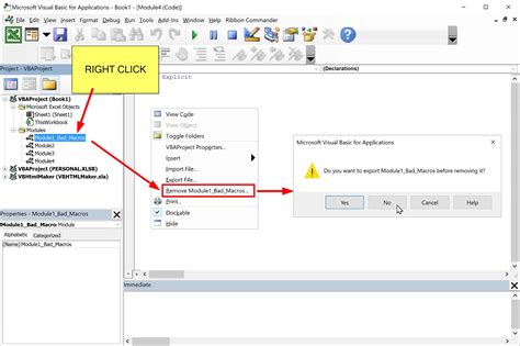 Image result for How to Remove Module in Excel VBA