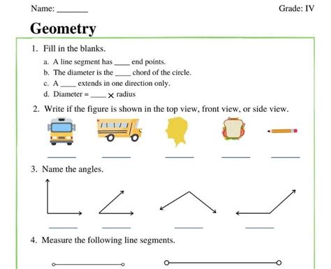 Image result for Geometry Math Basic for 4 Grade