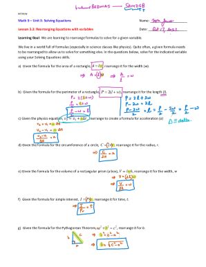 Image result for Rearranging Formulas Algebra