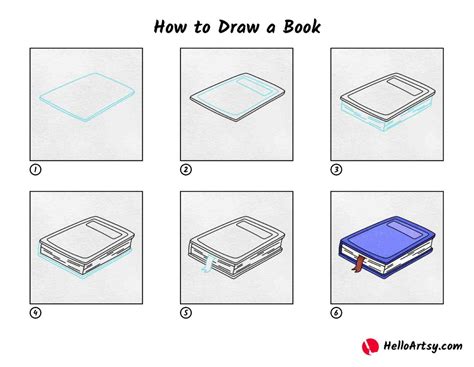 Image result for How to Draw a Simple Book