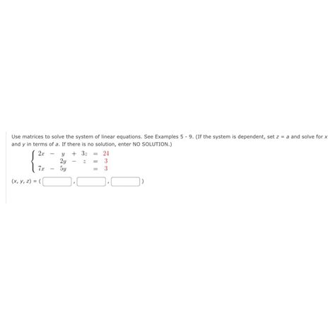 Image result for Solve System of Equations Using Matrices