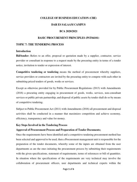 Image result for Tendering Process in Procurement