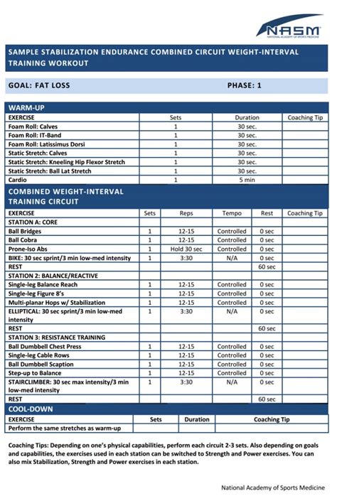 Image result for NASM Superset Exercise Example