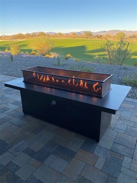Image result for Rectangular Fire Pit Table