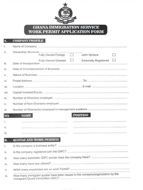 Image result for Work Permit Application Form PDF