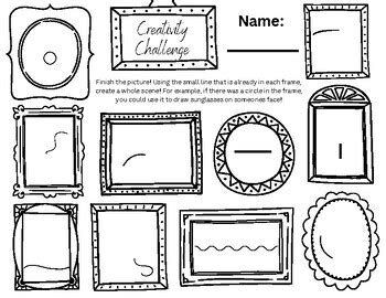 Image result for Creativity Challenge Template