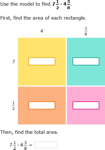 Image result for Area Model Multiplying Mixed Numbers