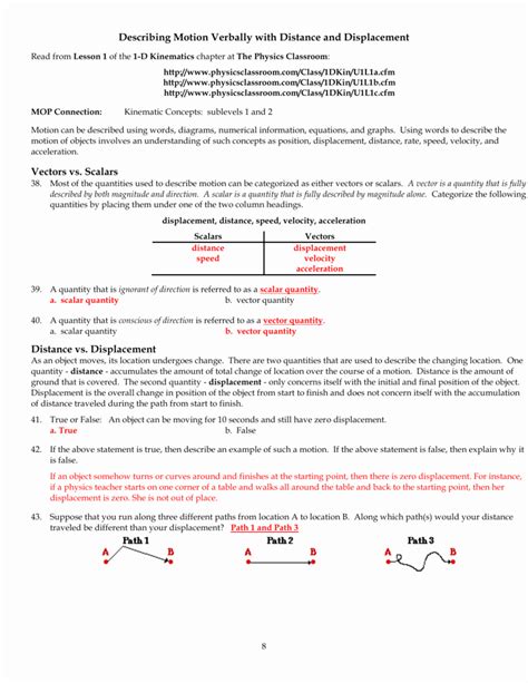 Image result for Motion Graphs Worksheet Answers