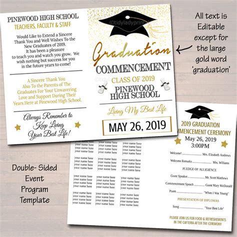 Image result for High School Graduation Program Examples