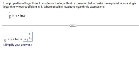 Image result for How to Condense Logarithmic Equations