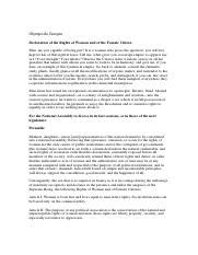 Image result for Olympe De Gouges Declaration