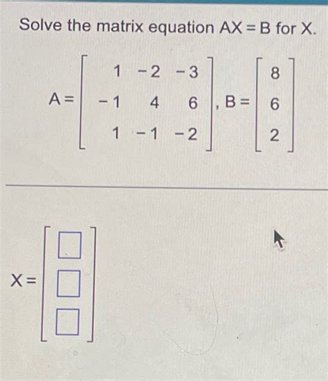 Image result for Matrix Equation Example