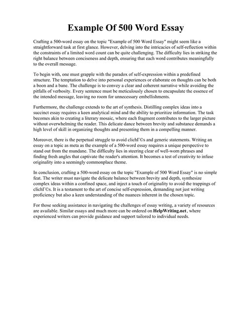 Image result for 500 Word Reflective Essay Example