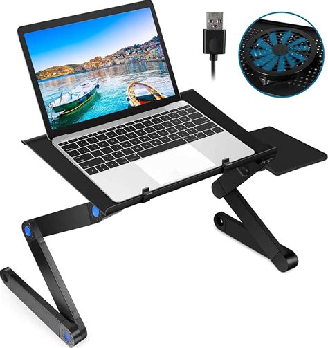 Foldable Laptop Table Fan Laptop Bed Table Cooling Laptop, 52% OFF