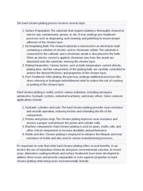 Image result for Hard Chrome Plating Process PDF