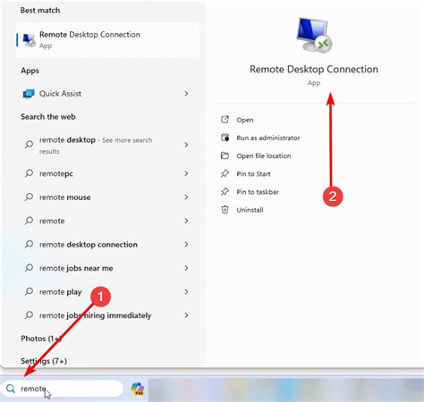 Image result for Remote Desktop Connection in Windows 11