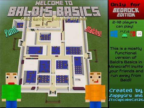 Image result for Baldi's Basics Minecraft Map