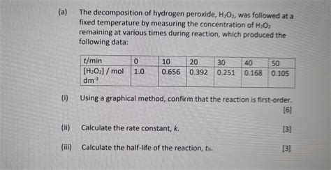 Image result for H2O2 Decomposition Reaction