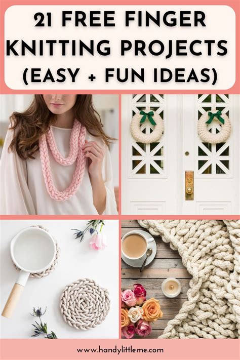 Image result for Finger Knitting Patterns