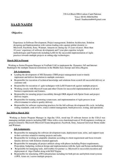 Image result for Technical Program Manager Resume Writing Format
