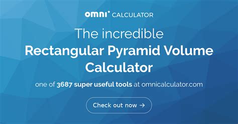Rectangular Pyramid Volume Calculator