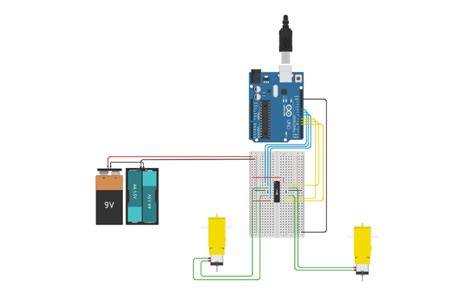 Image result for Arduino Robot Two Wheel Circuit Using Relays
