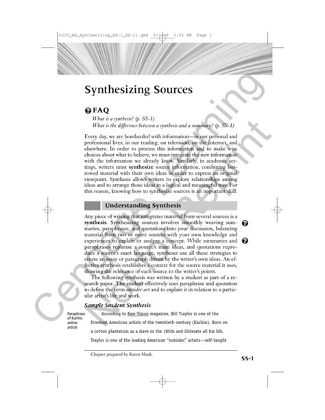 Image result for Synthesizing Sources