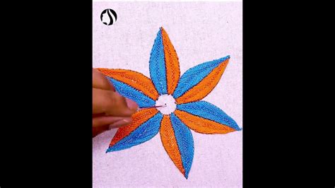 Image result for Simple Embroidered Flower Tutorials