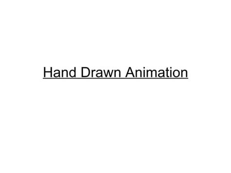 Hand drawn animation | PPT
