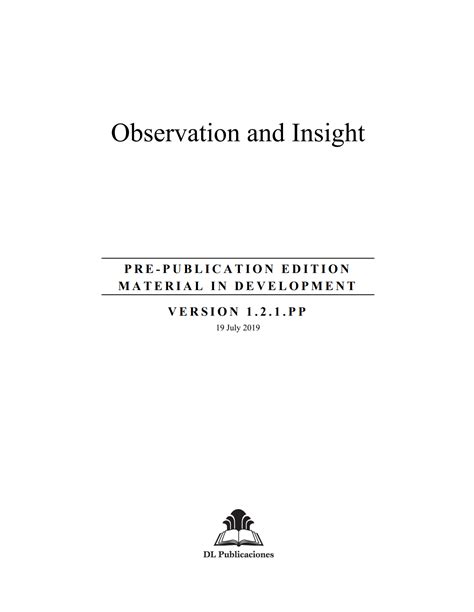 Image result for Observation Insight Lesson