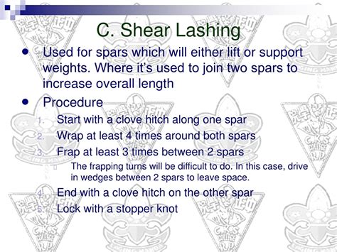 Image result for Shear Lashing Step by Step