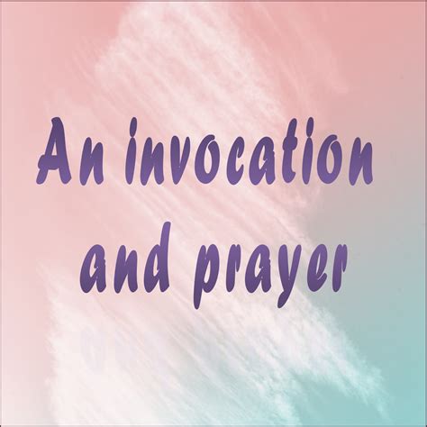 Image result for Invocation Prayer