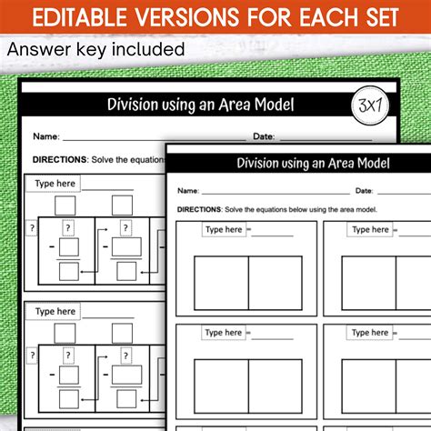 Image result for Box Method Division Worksheets PDF